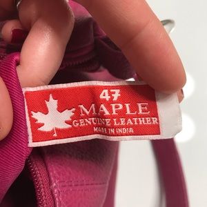 47 maple | Bags | Hot Pink Leather Purse | Poshmark